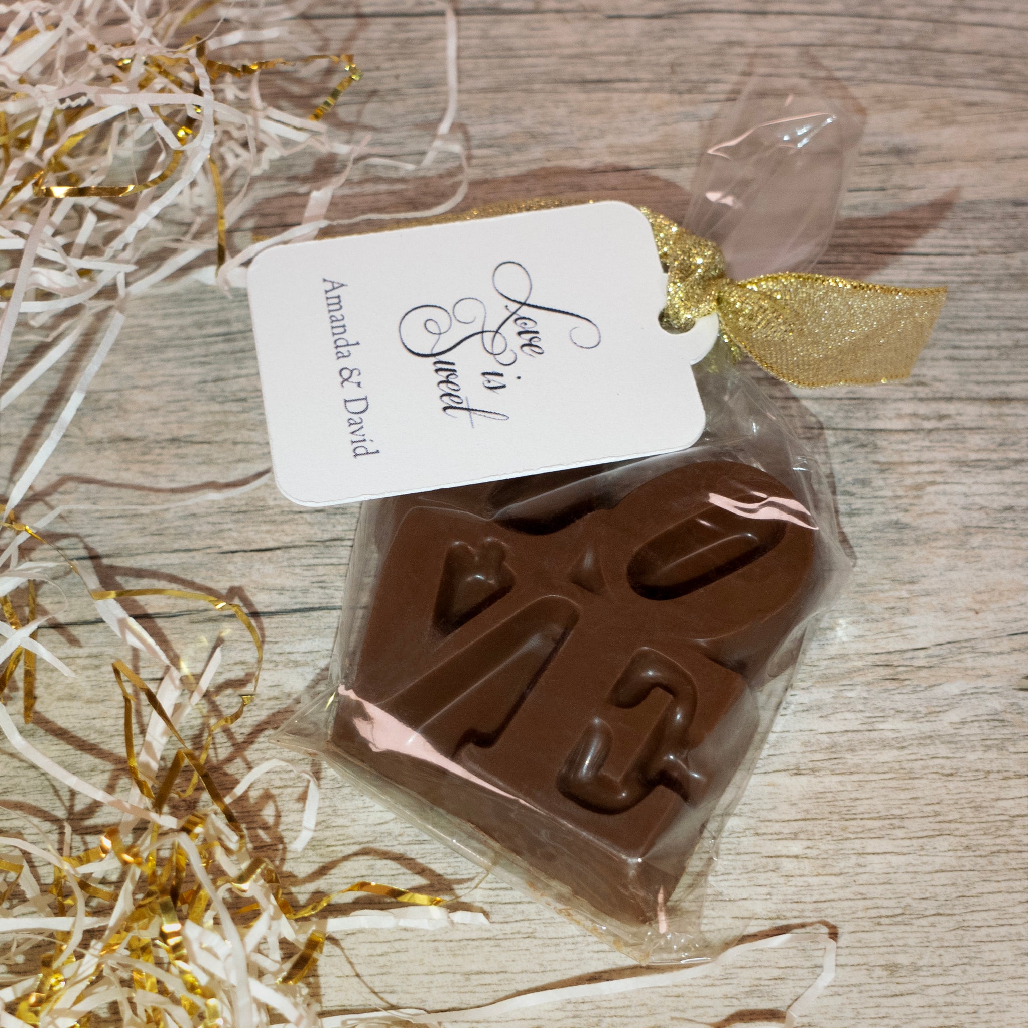 LOVE - Chocolate Favors... Made in Philadelphia!